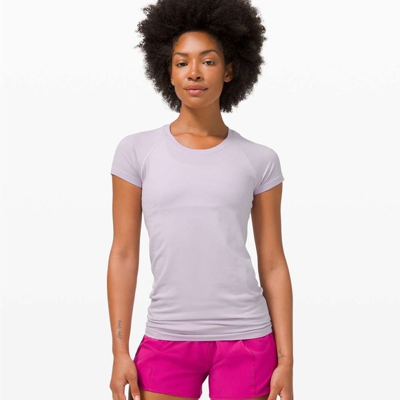 lululemon athletica | Tops | Lululemon Lavender Swiftly Tech Short ...